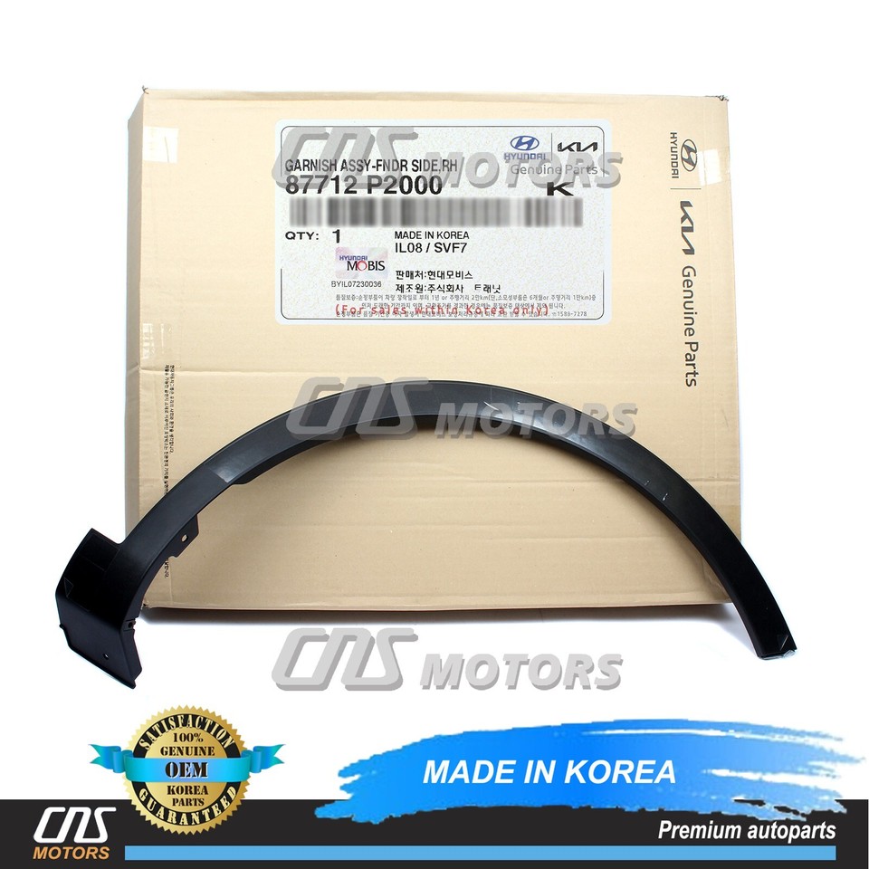 GENUINE Front Wheel Fender Molding RIGHT for 2021-2024 Kia Sorento ...