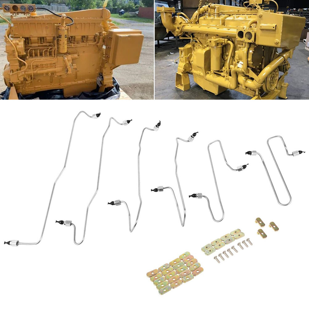 Fuel Injection Lines Kit for CAT Caterpillar 3406 3406B 3406C 980G 980F ...
