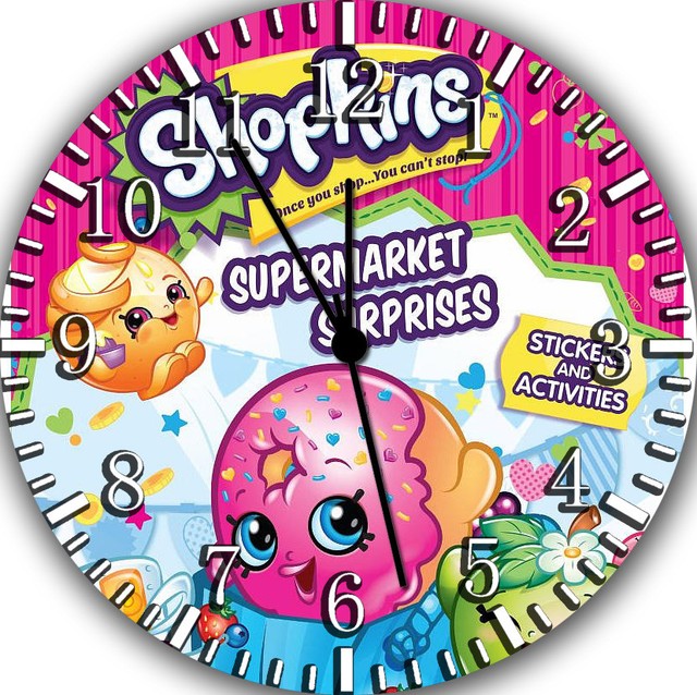 Shopkins Frameless Borderless Wall Clock For Gifts or Home Decor E417 ...