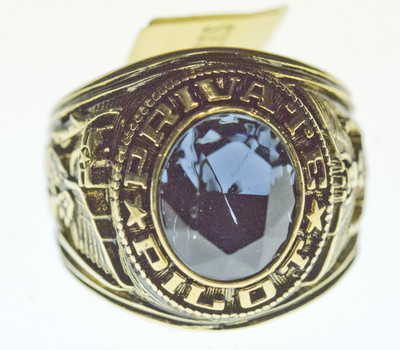 Private Pilot Ring - Blue Stone -size 7 | eBay