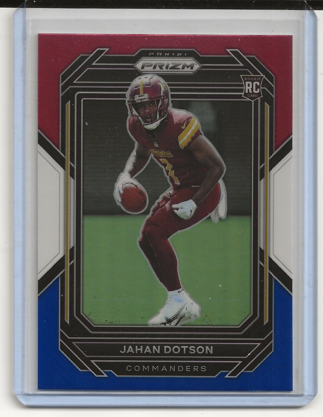 2022 Prizm Red White & Blue RC Jahan Dotson | eBay