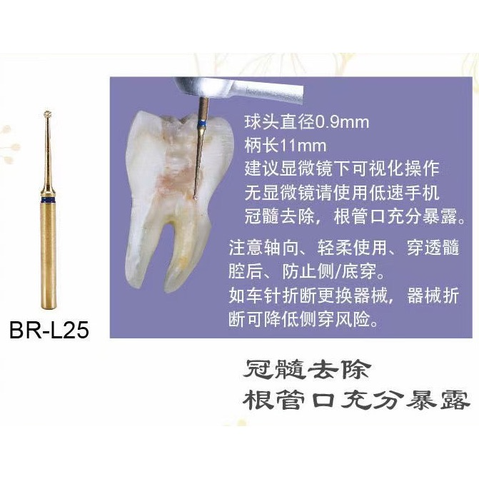 1Set Dental burs preparation Pulpotomy access Open pulp cavity Bur kit ...