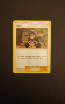 Pokemon Hapu Trainer / Unified Minds Regular LP Condition Card 200/236 ...