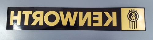 Kenworth windscreen decal - 540 x 90mm black/gold; | eBay Australia