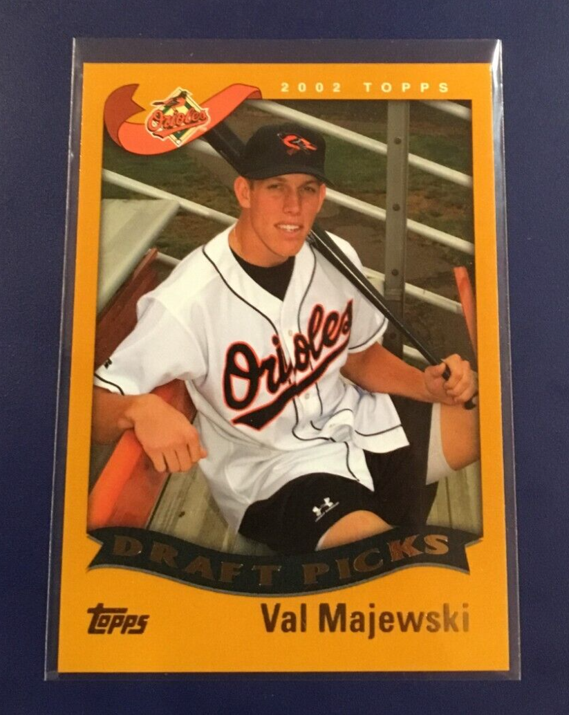 2002 Topps # 2 of 10 VAL MAJEWSKI ROOKIE Draft Picks Baltimore Orioles ...