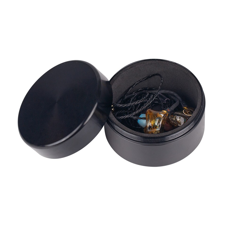 Aluminum Alloy Waterproof Earphone Case IEM Storage Box Black with ...