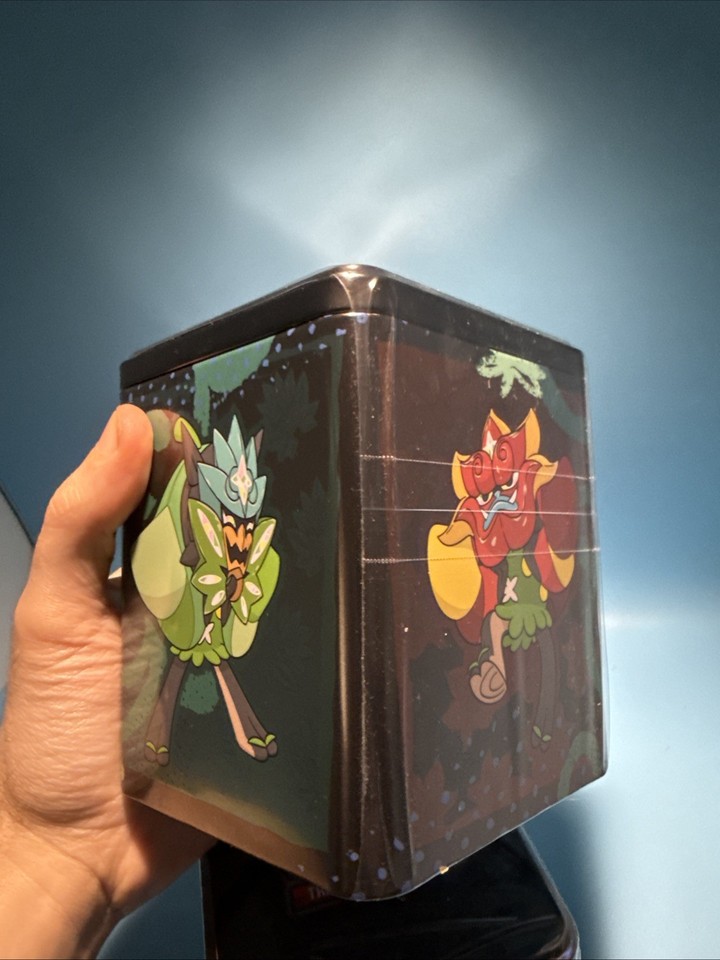 Pokémon TCG Square Stacking Tin Sealed (3 Packs & 2 Sticker Sheets) | eBay