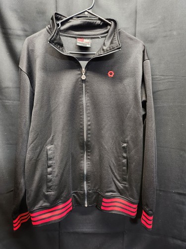 Men’s Track Jacket, Southpole, Black & Red Zip Up Sz. Medium | eBay