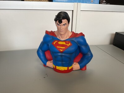 SUPERMAN VINYL BUST BANK DC COMICS STOCK #44022 NEW | eBay
