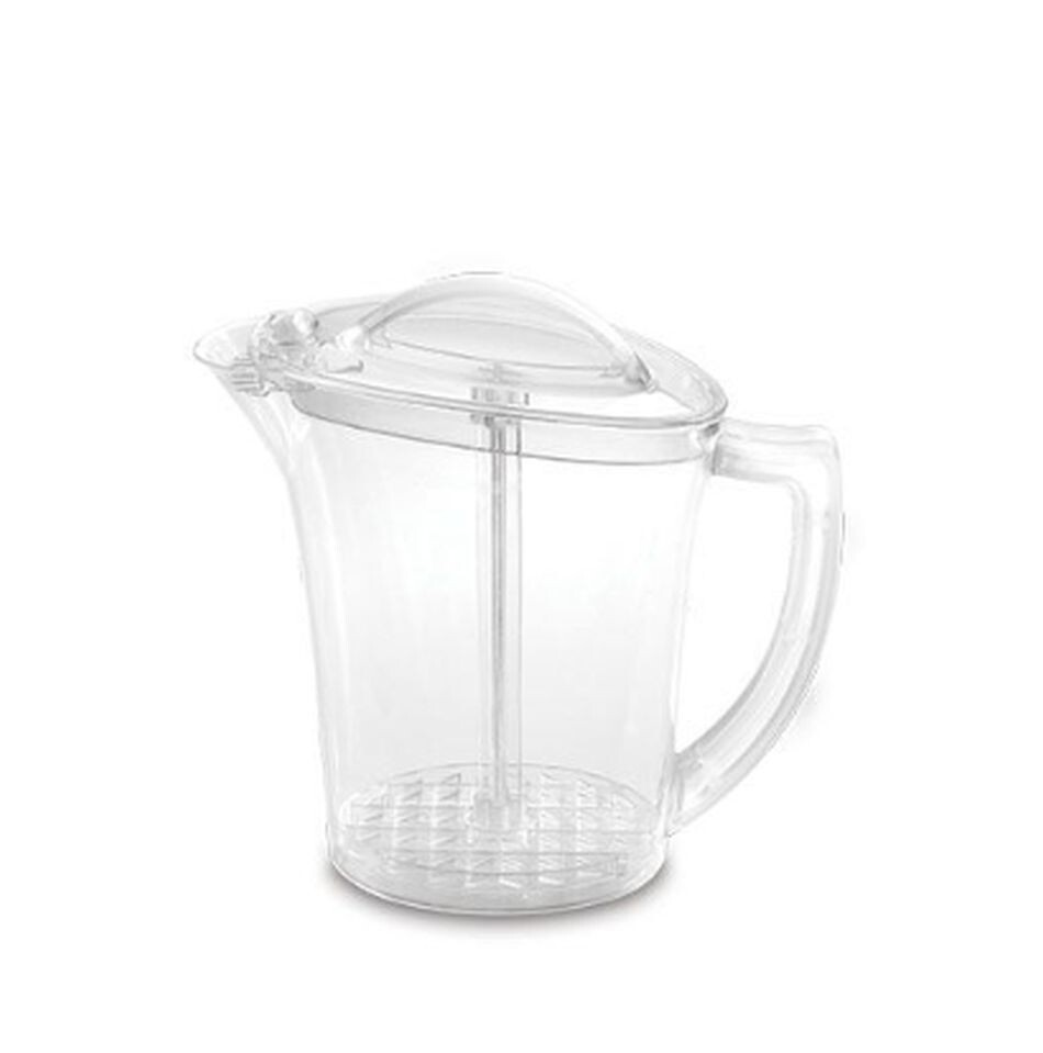 New Pampered Chef Quick Stir Pitcher 2278 Clear Plastic 2 Quart Plunger ...