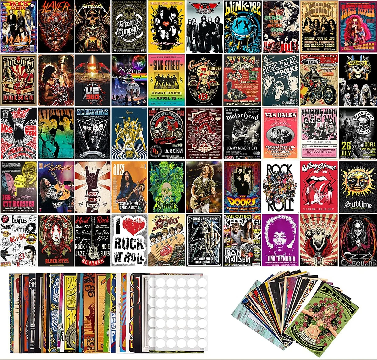 Music Concert Posters Collage