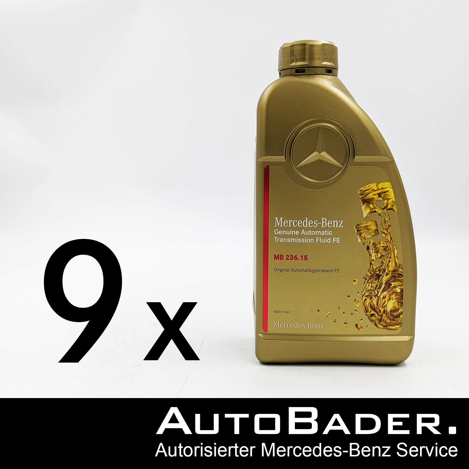 9x 1 Liter Original Mercedes Automatikgetriebeöl MB 236.15 ATF 7Gang ...