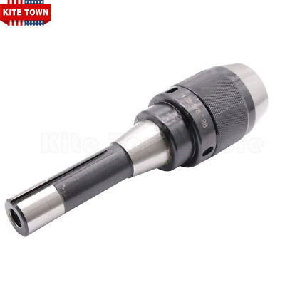 NEW 1/8"-5/8" Standard Keyless Drill Chuck with Integral Shank R8 Arbor ...