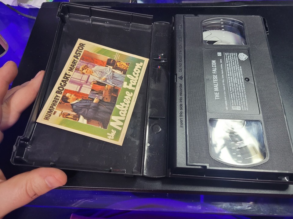 The Maltese Falcon VHS Tape Hard Shell Case 2000 Rare w/Collector's ...