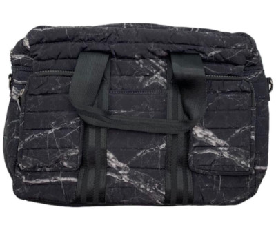 Think Royln Duffel Bag w/ Trolley Sleeve The Highlander Black Marble ...