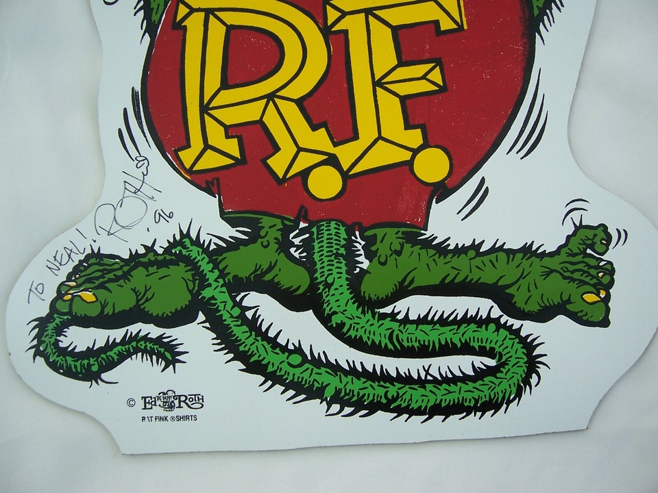 VINTAGE RAT FINK SIGN AUTOGRAPHED BY ED ROTH | eBay