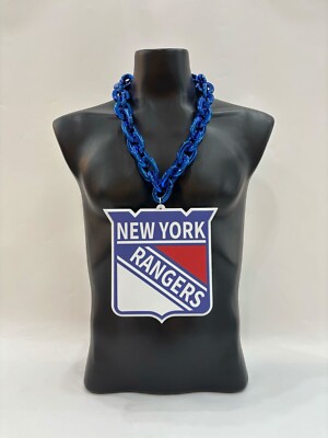 New York Rangers Big Chain Necklace – Oversized 7x7” EVO Foam Logo ...