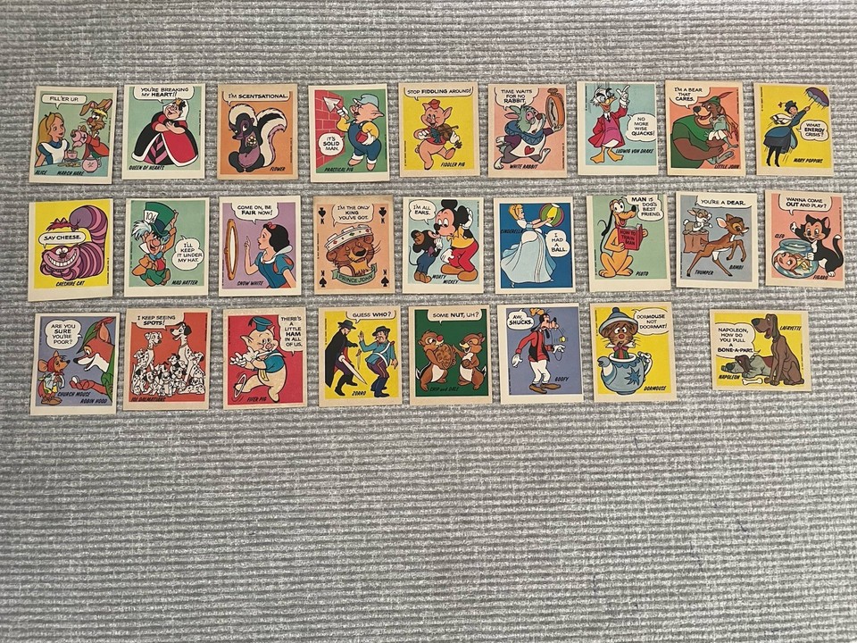 26 Vintage Wonder Bread DISNEY Stickers 1970’s | eBay