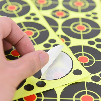 160pcs/10 sheets Shooting Targets Glow Florescent Paper Target for ...