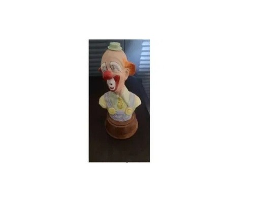Vtg 1979 Numbered 184 EDWARD ROHN Porcelain SURPRISED CLOWN 9" Bust ...