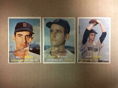 Dean Stone Red Sox Signed 1957 Topps Baseball Card JSA Precertified | eBay