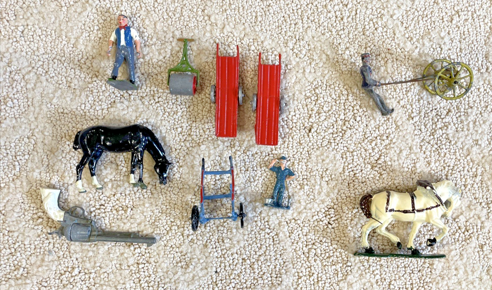 Lot of 75+ - Vintage Metal Toy Soldiers - Interesting Farm and Civilian ...