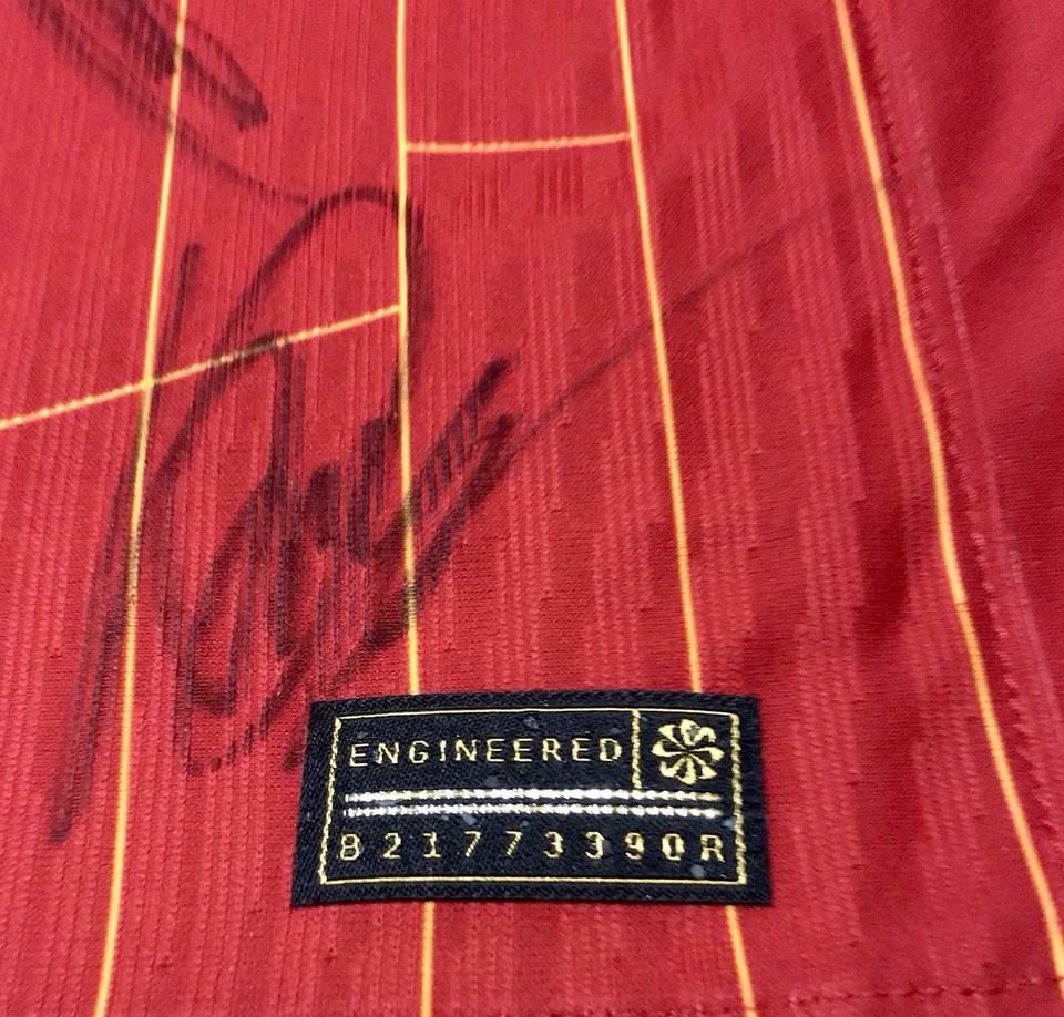 PLAYER ISSUE Liverpool 2025 PL Winners Squad Signed Shirt w/ LFC COA ...