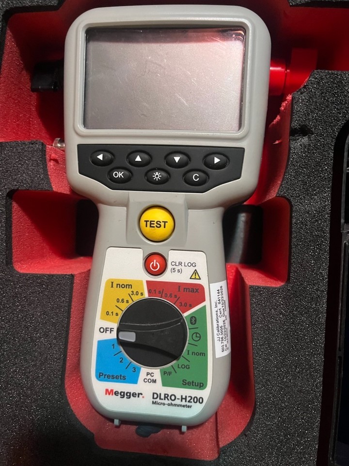 MEGGER DLRO-H200 HANDHELD 200 A MICRO-OHMMETER FREE SHIPPING | eBay