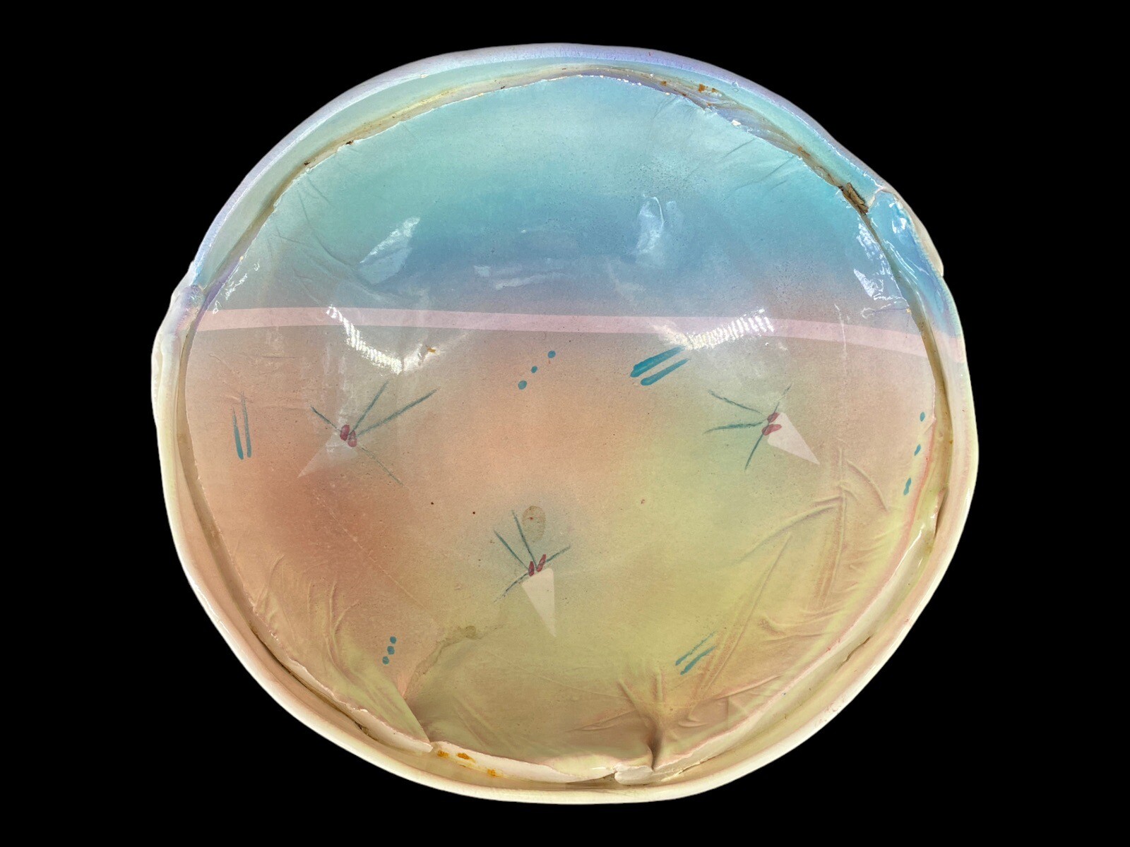 Signed Judith Stiles 1986 Studio Art Pottery Bowl Handmade Abstract ...