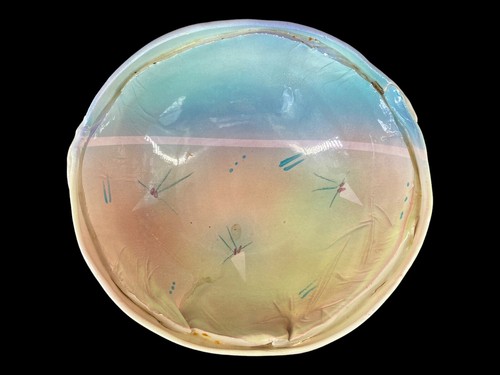 Signed Judith Stiles 1986 Studio Art Pottery Bowl Handmade Abstract ...