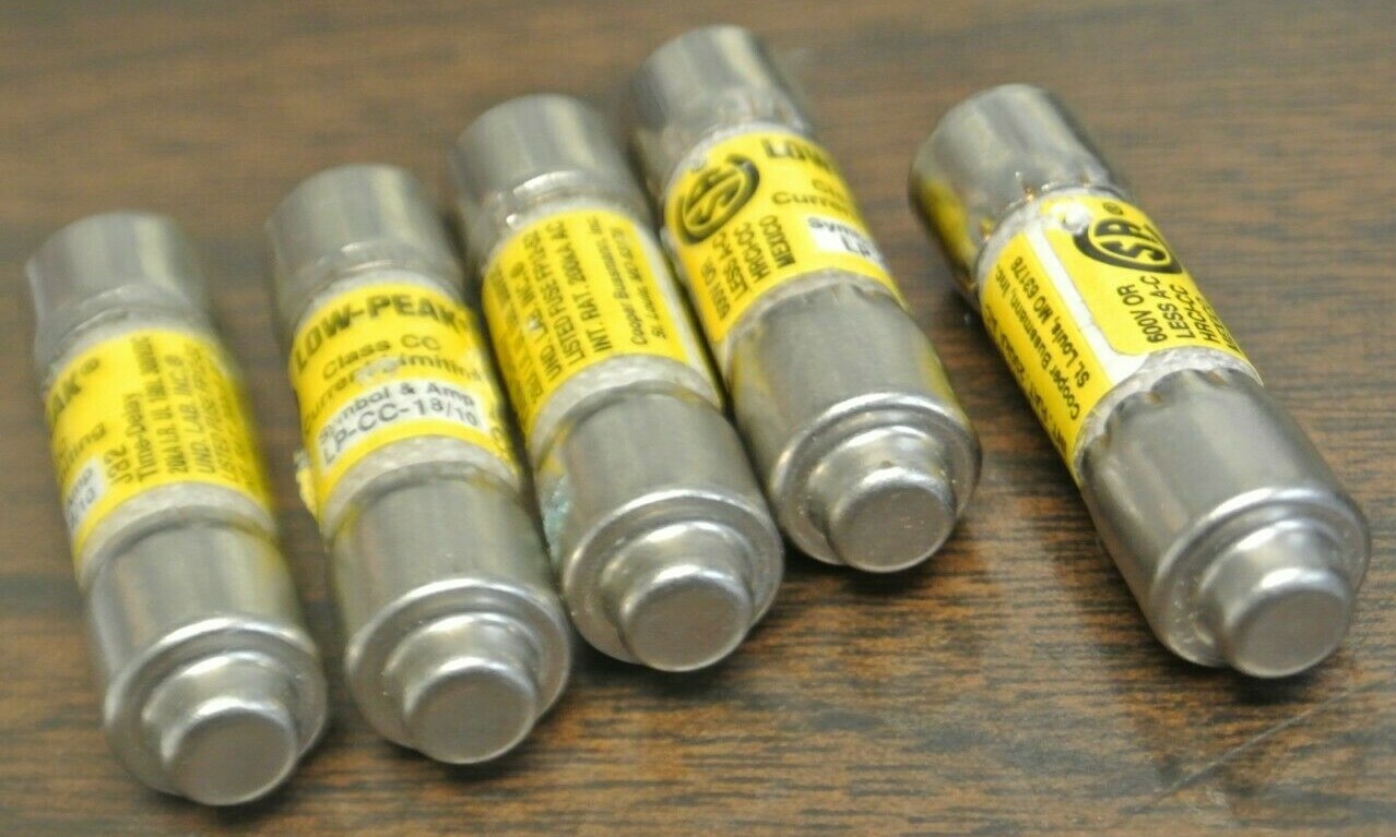 LOT of 15 / COOPER-BUSSMANN CLASS CC FUSES / 8 SIZES (see below) / NEW ...