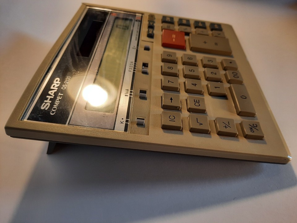 Sharp Compet QS-2130 12-Digit Commercial Desktop Financial Calculator ...