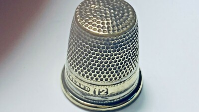 Vintage England #12 Brass Thimble ID. Number 519 | eBay
