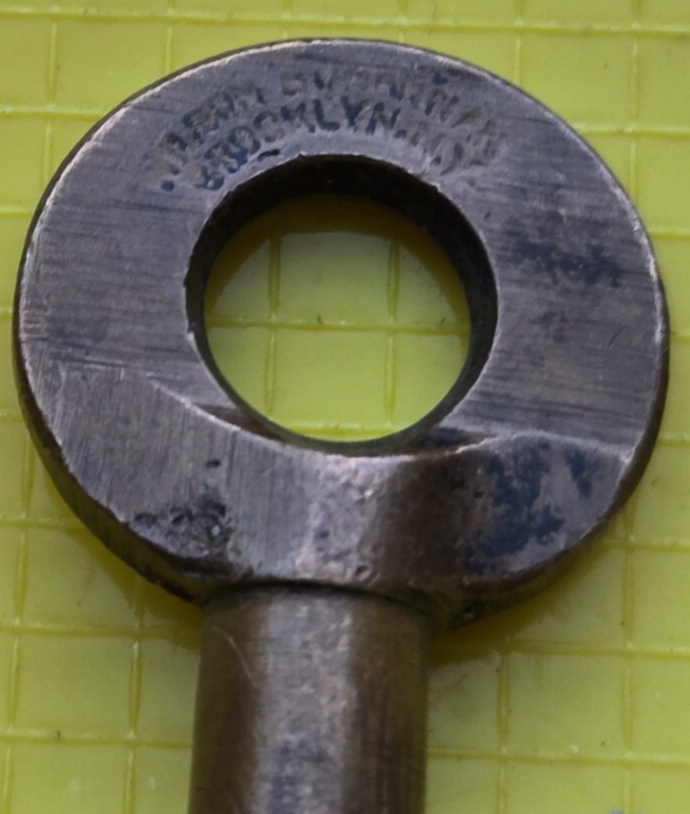 Vintage Wilson Bohannan Brass Hollow Barrel Padlock Key | eBay