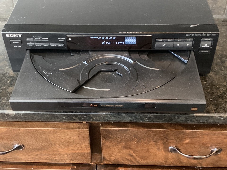 Sony 5 Disc CD Changer Player Model CDP-C365 No Remote | eBay