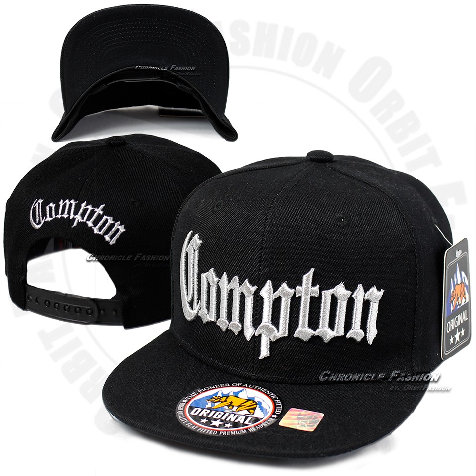 COMPTON Baseball Cap Embroidered Snapback Hat Adjustable Flat Hip Hop ...