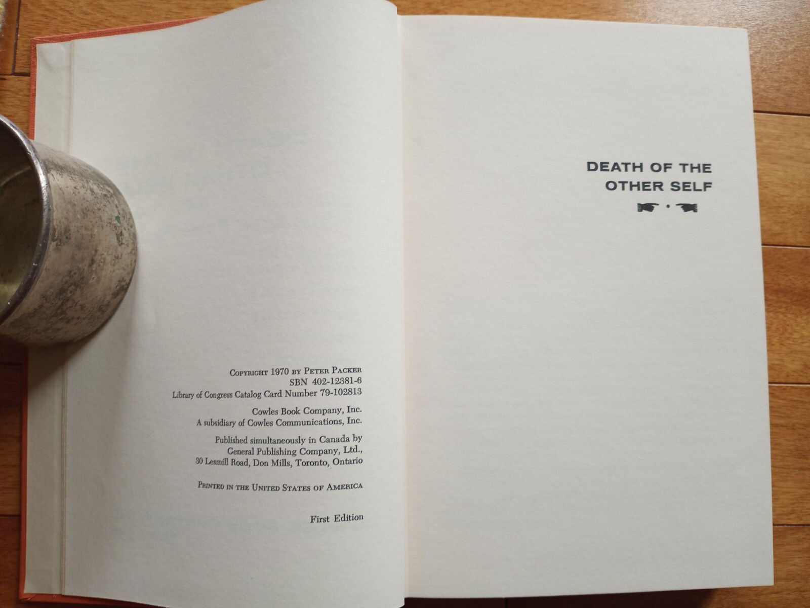 Death of the Other Self Hardcover – 1970 by Peter Packer | eBay