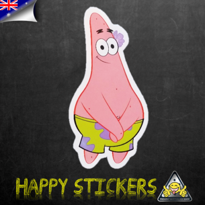 Spongebob Patrick Luggage Bumper Car Bike Guitar Skateboard Decal Vinyl ...