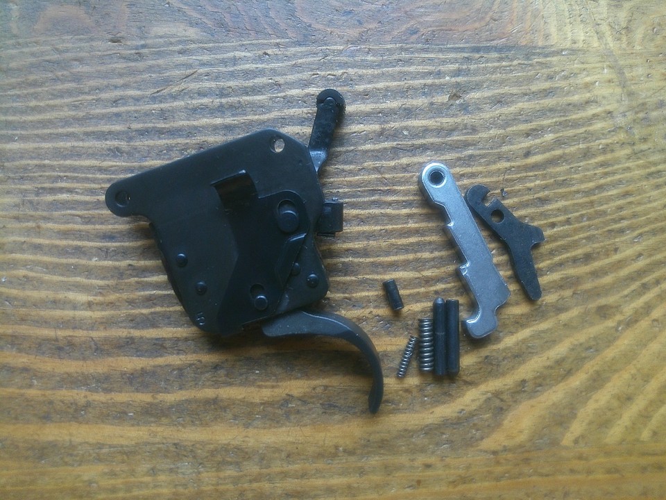 Remington 7 Seven Trigger Assembly With Bolt Stop, Safety Cam & Spring ...