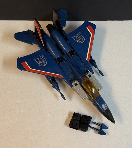 Vintage G1 Transformers THUNDERCRACKER Complete 1984 Decepticon Jet ...