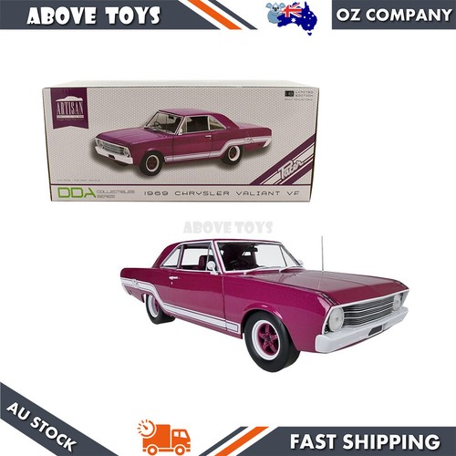 DDA 1:18 Scale Magenta Metallic 1969 Chrysler Valiant VF Diecast Toy ...