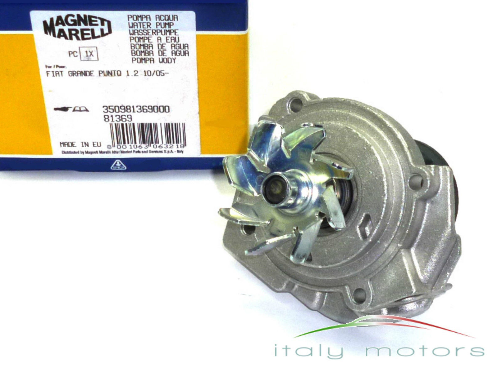 Fiat 500 Abarth / 500L 1,4 Magneti Marelli Wasserpumpe 81369 55221397 ...