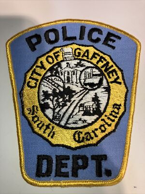 City of Gaffney Police (South Carolina) Shoulder Patch new from 1989 A7 ...