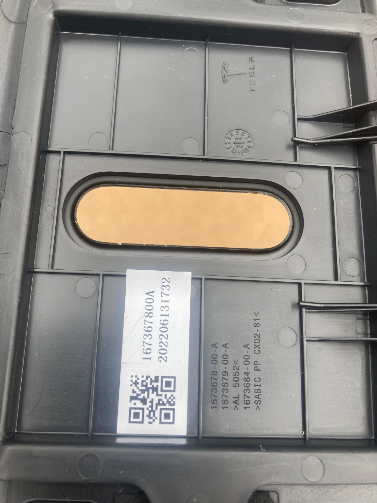 2016 - 2020 Tesla Model X Rear Trunk Liftgate Latch Scuff Plate Panel ...