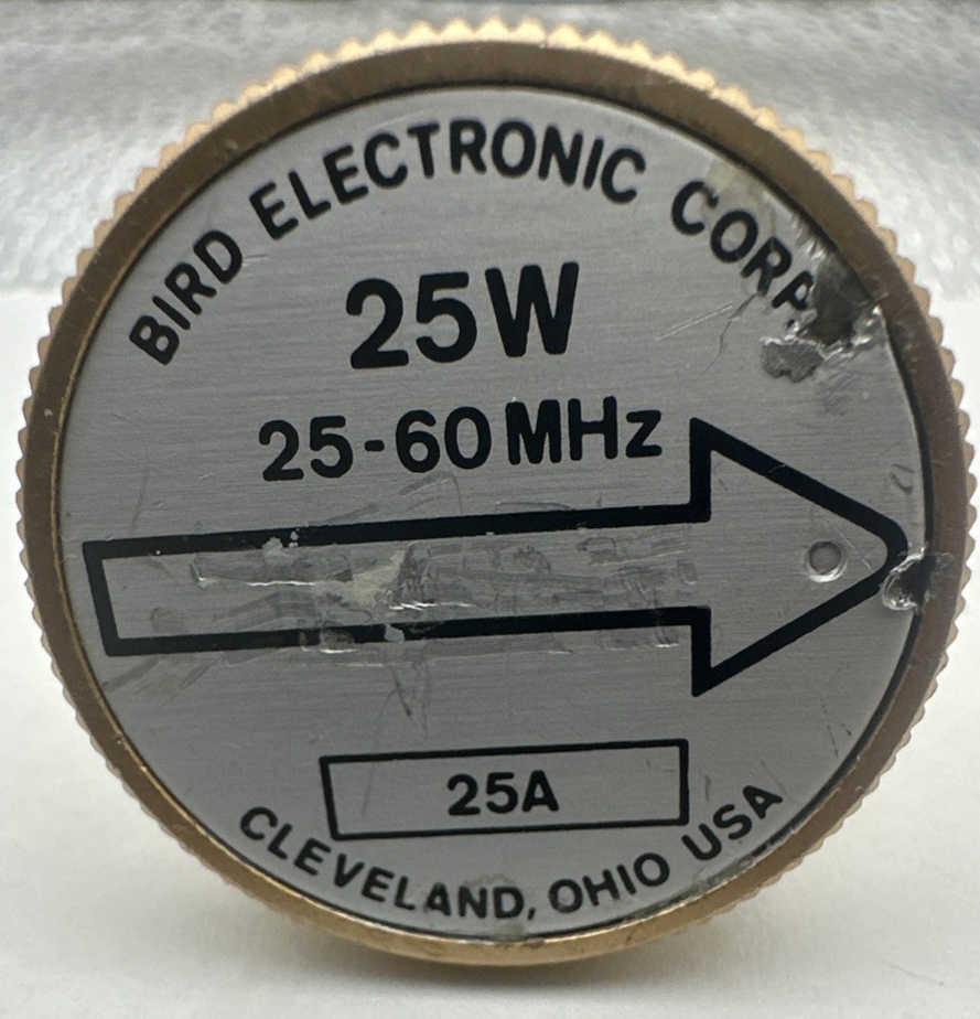 Bird 43 Thruline WattMeter Element 25W 25A 25-60MHz | eBay