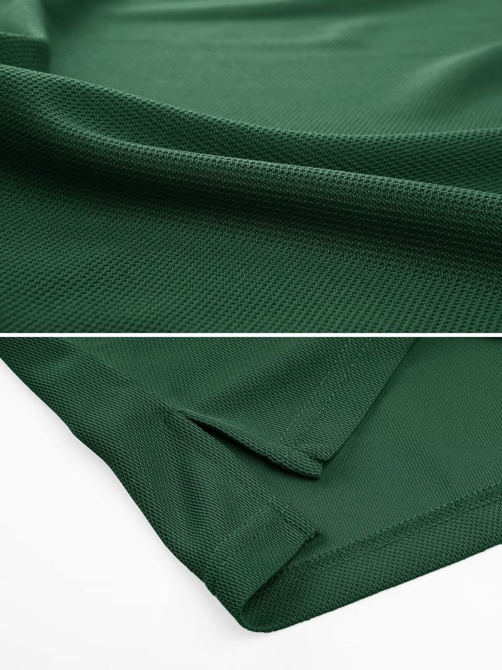 Men's Polo Shirts Short Sleeve Golf Sport Plain T-Shirt Quick Dry ...