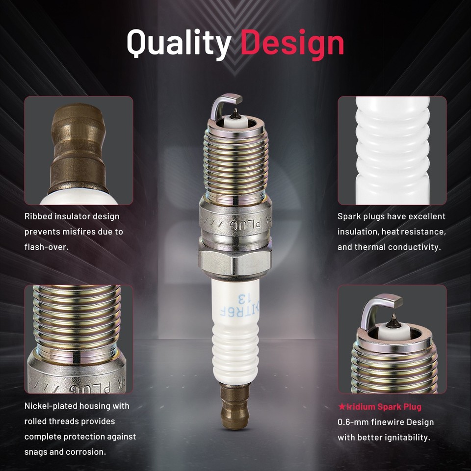 4PCS Iridium Spark plugs AP104 7963 For Ford Focus 2004-2010 2.0L l4 | eBay
