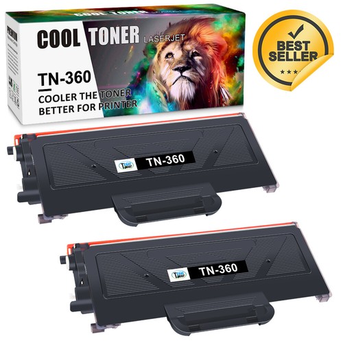 2 TN360 Toner Cartridge For Brother TN330 HL-2140 HL-2170W MFC-7340 MFC ...
