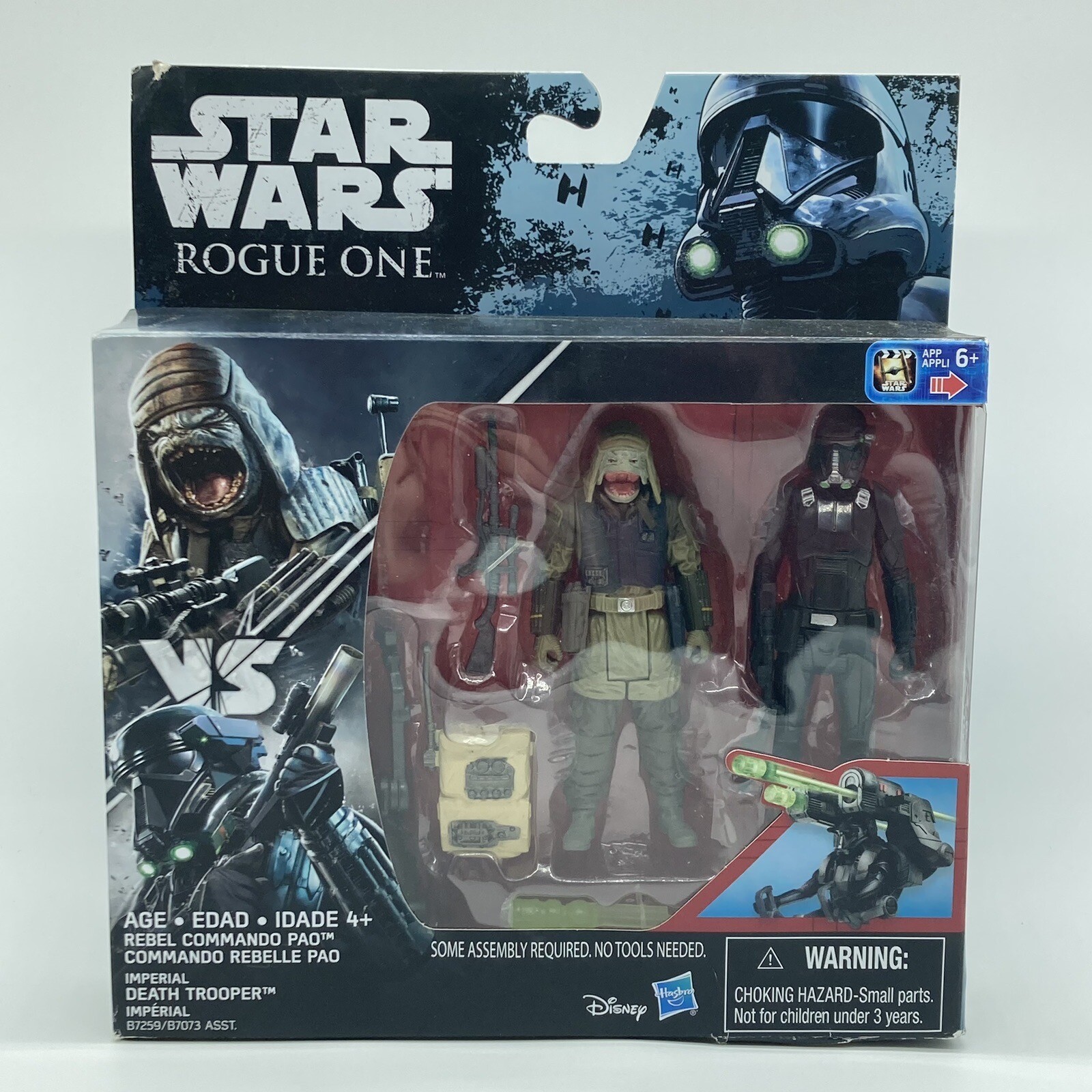 Hasbro Star Wars Rogue One Imperial Death Trooper & Rebel Commando Pao ...