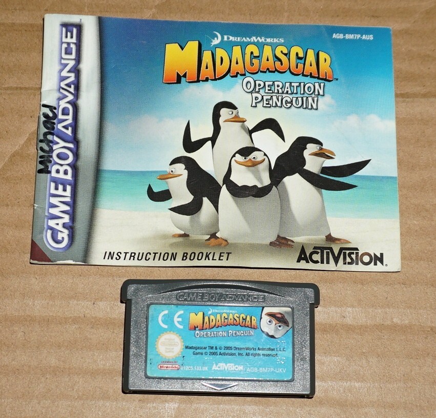 Madagascar + Cars + Jimmy Neutron Nintendo GBA Games With Booklets ...